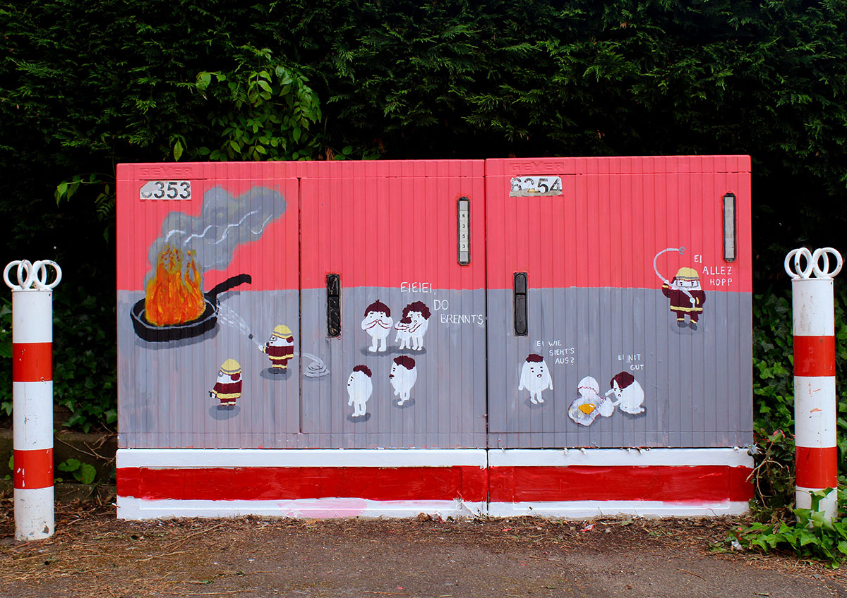 Projekt: Bunte Kunst auf graue Kästen – Hochschule der Bildenden Künste Saar / HBKsaar